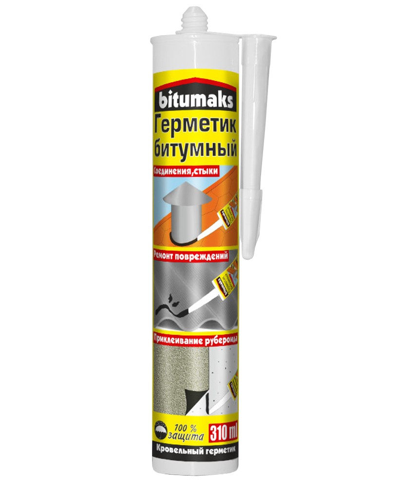 Кровельный битумный герметик «BITUMAKS» 310 ml. - купить в интернет ...